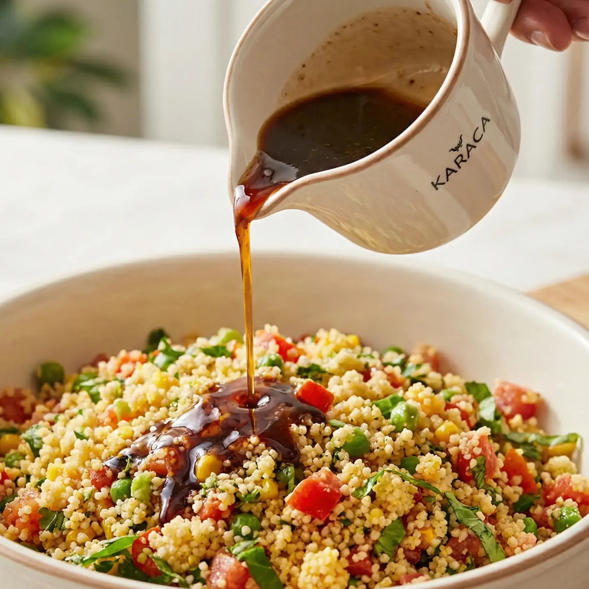 Asla Lapa Olmayan Tane Tane Kuskus Salatası Tarifi