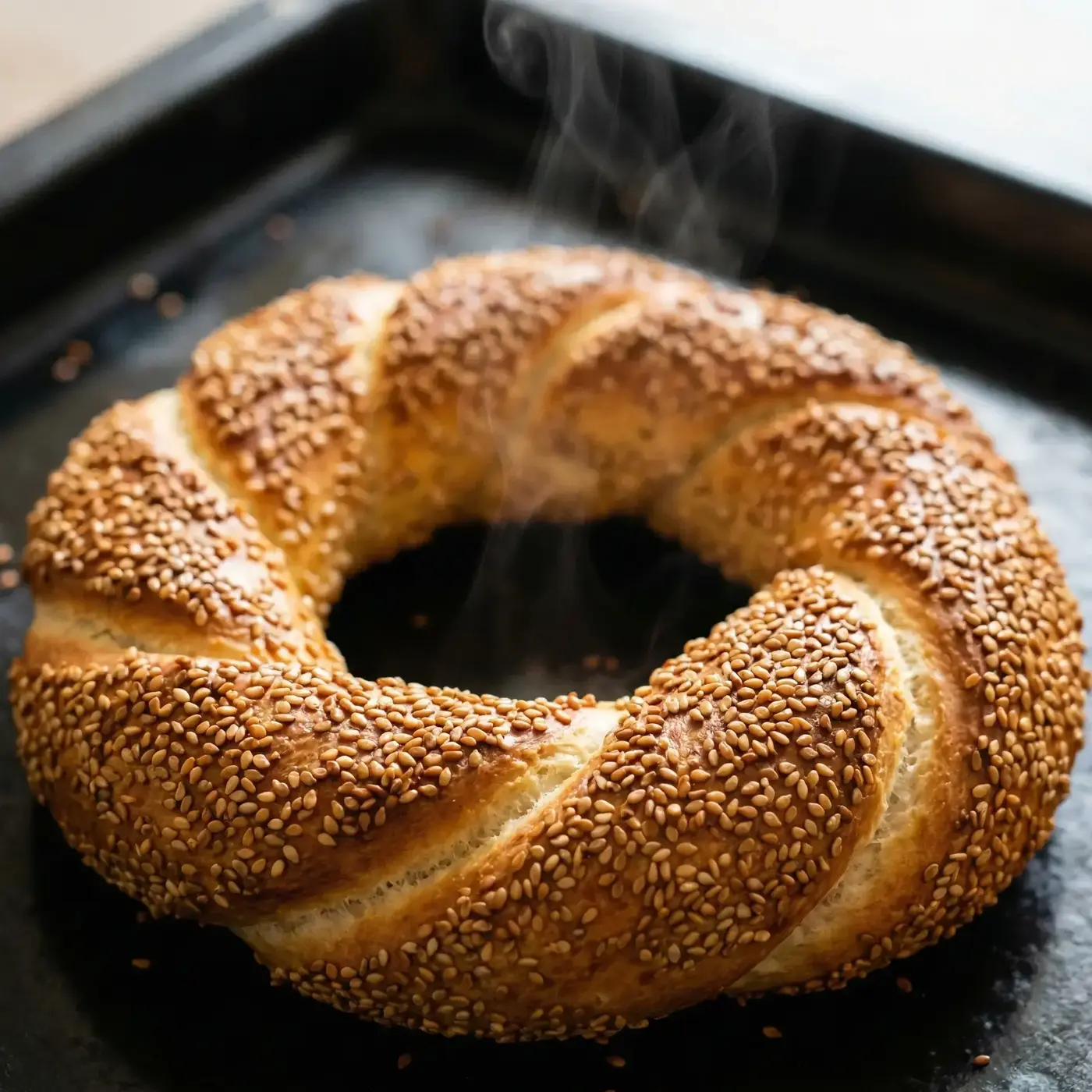 Ev Yapımı Sokaktakiler Gibi Gevrek Simit Tarifi