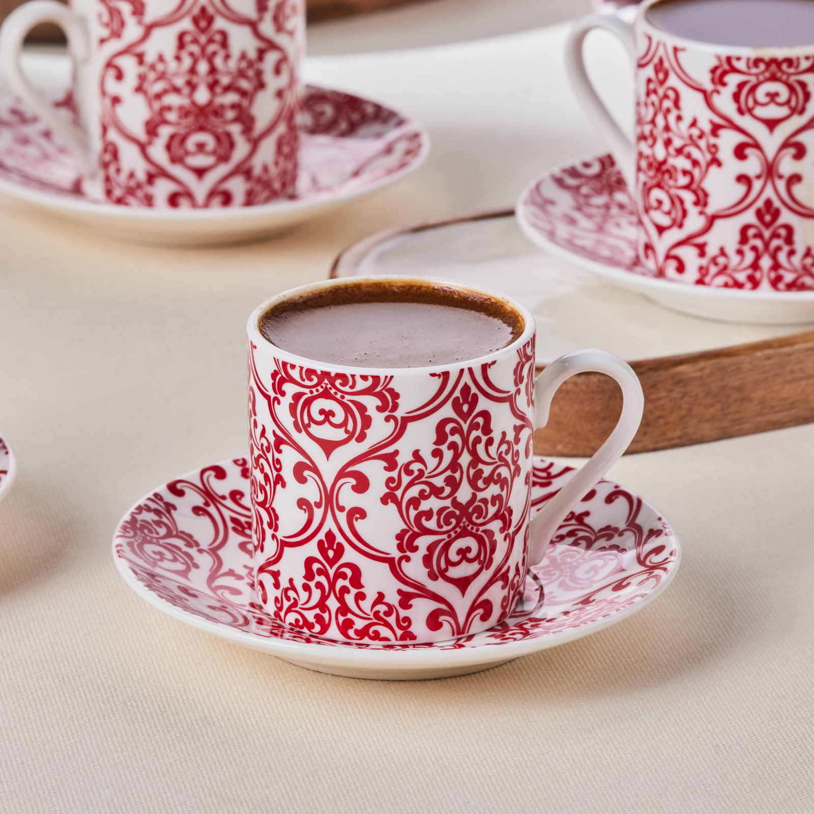 Karaca Red Velvet 6 Kişilik Kahve Fincanı 90 Ml Karaca