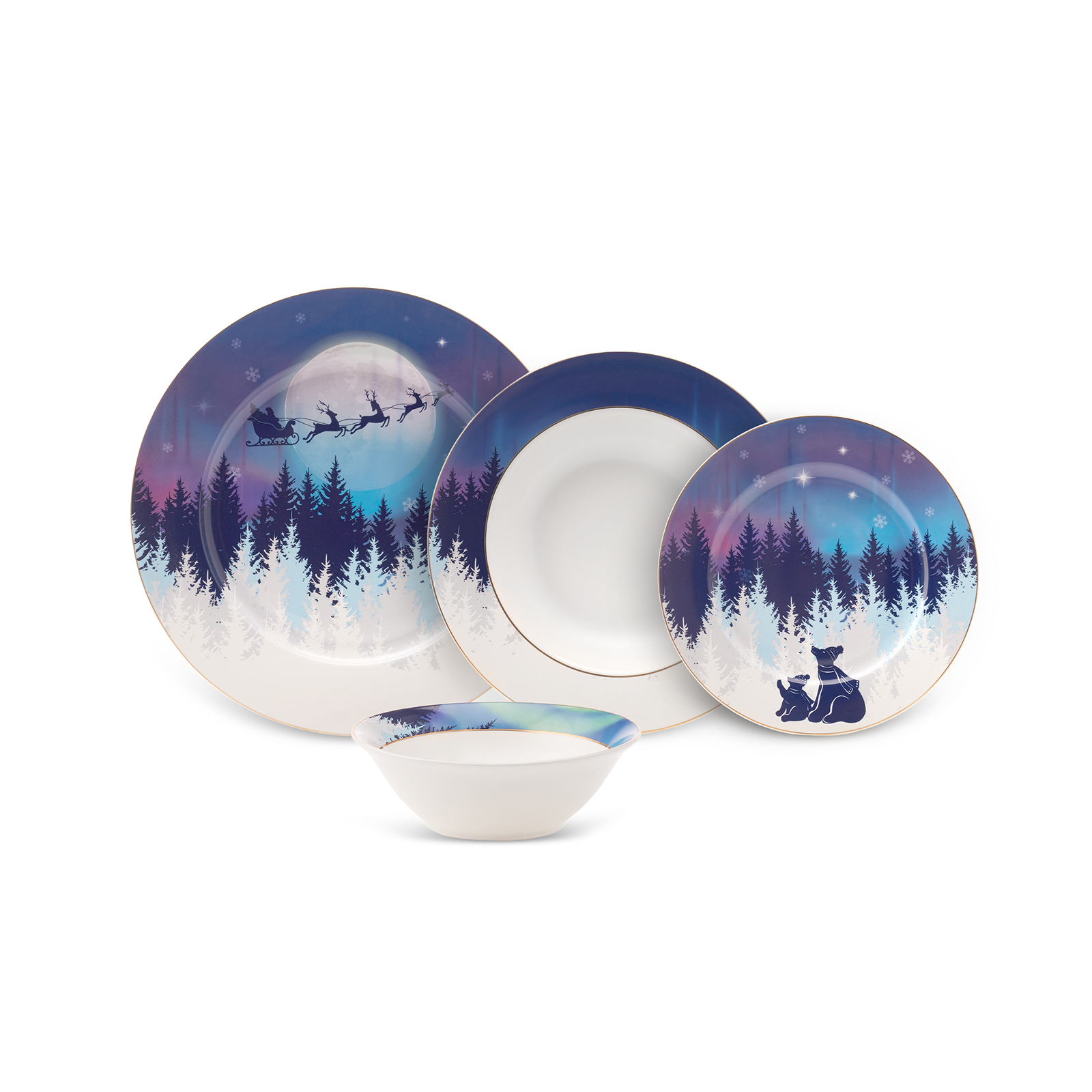Karaca Northern Light 24 Parça 6 Kişilik Porselen Yemek Takımı Karaca ...