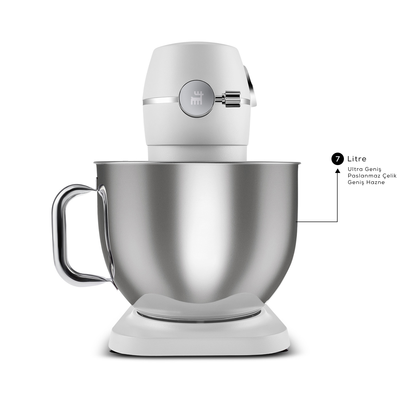 Karaca Multichef Artisan Digital Ekran 7 Litre Döküm Stand Mikser Pearl ...