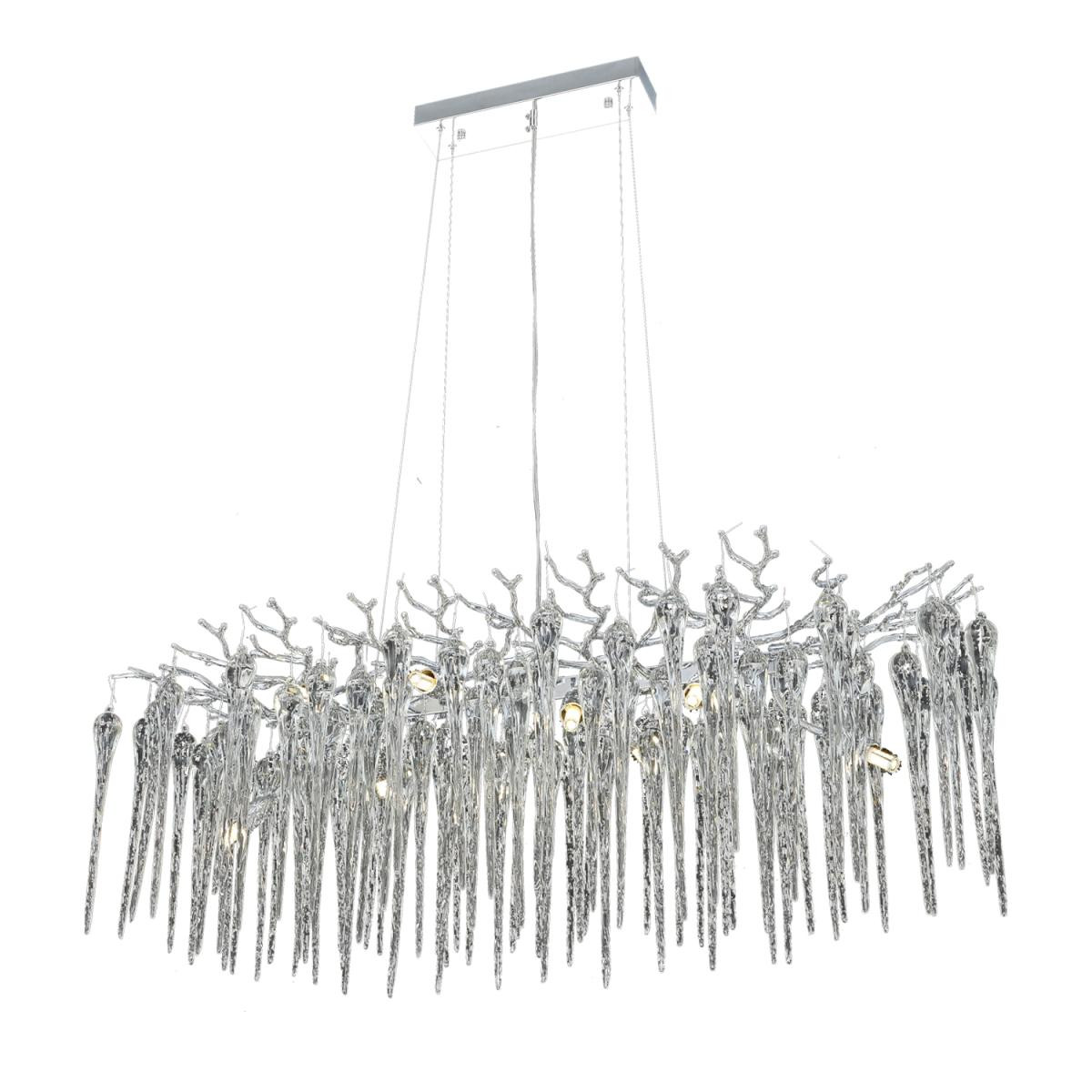 Apliqa Laura Sıralı Krom Yemek Masası Üstü Kristal Taşlı Modern Tasarım ...