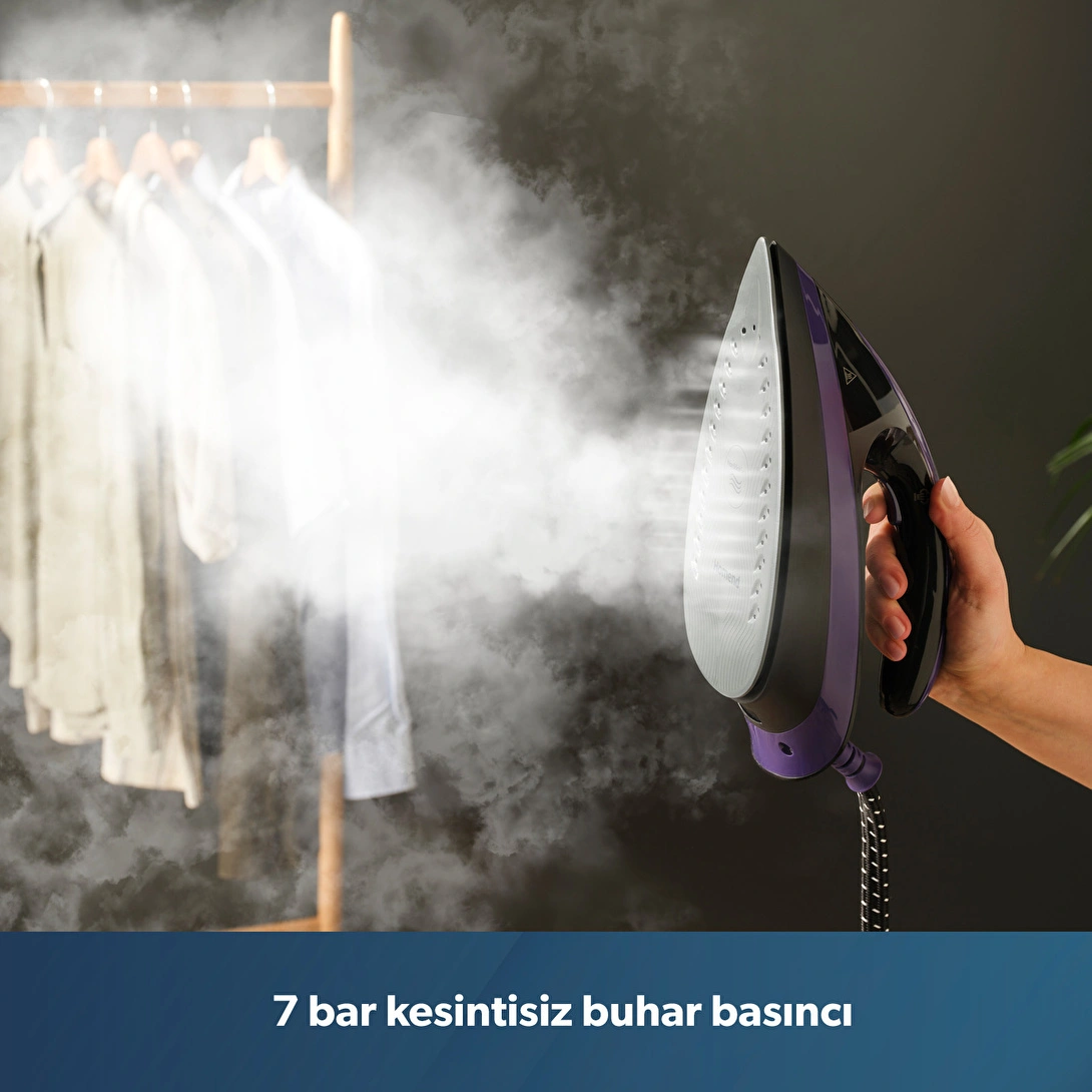 Homend Jetsteam 1173h Buhar Kazanlı Ütü Mor Siyah | Karaca