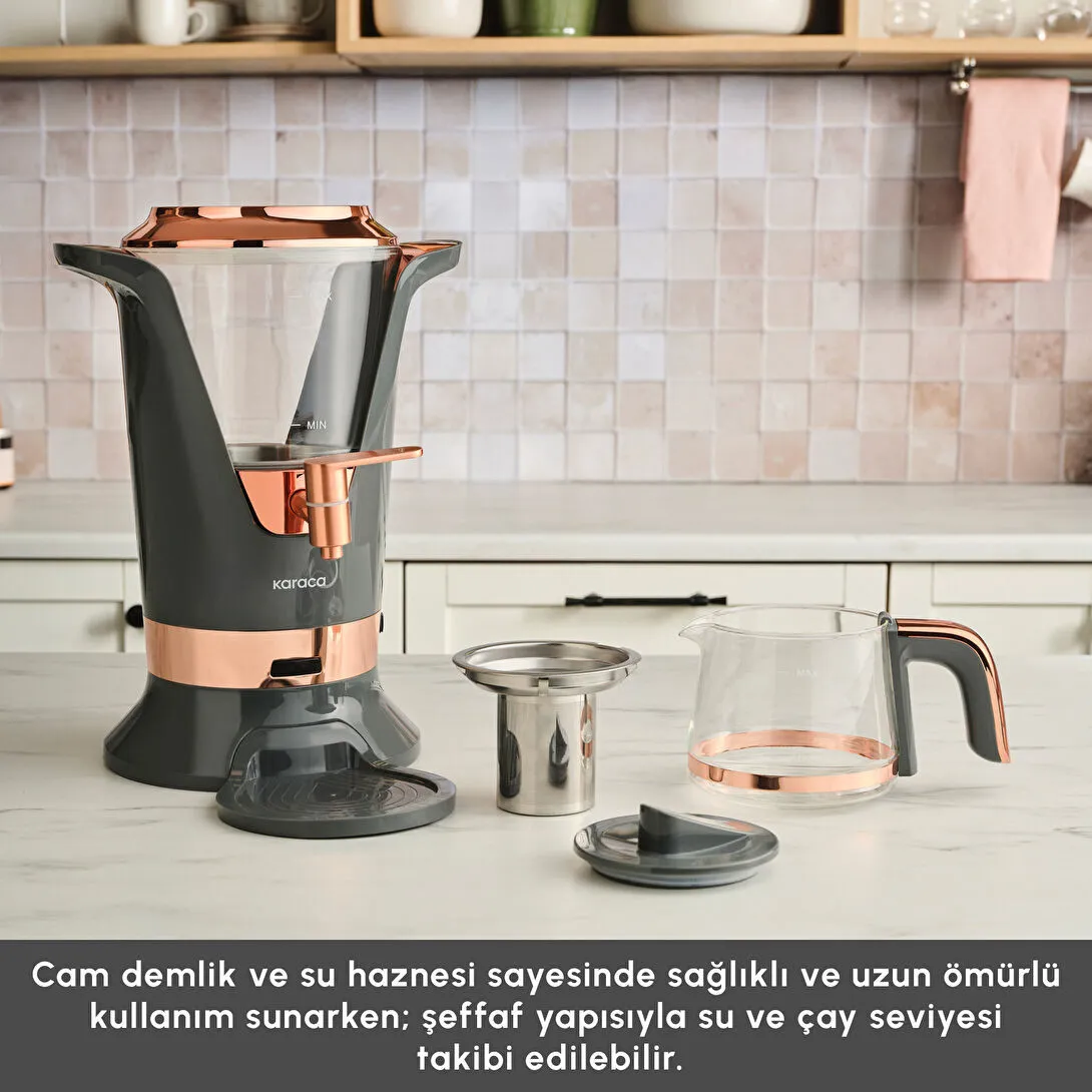 Karaca Maxiva 1651 Elektrikli Semaver 35 Çay Bardağı Kapasiteli ...