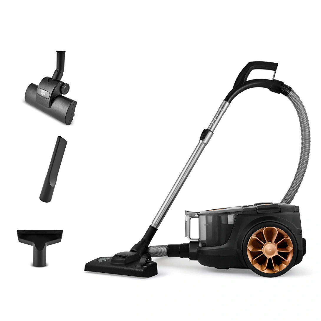 Karaca Vantuz High Force F2 Matte Black Copper Elektrikli Süpürge | Karaca