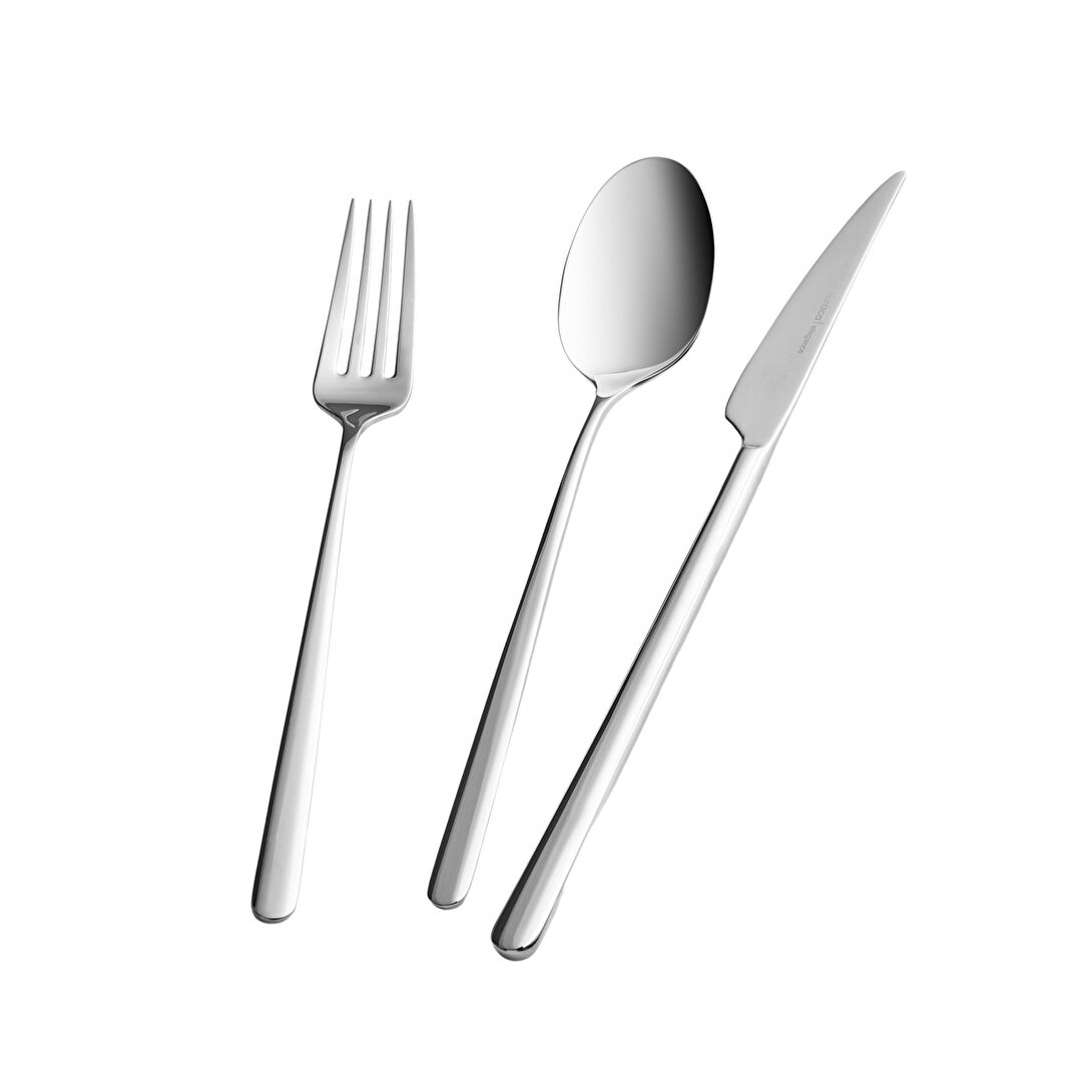 Karaca Elegance New Boreas Platin 12 Kişilik 84 Parça Çatal Kaşık Bıçak ...