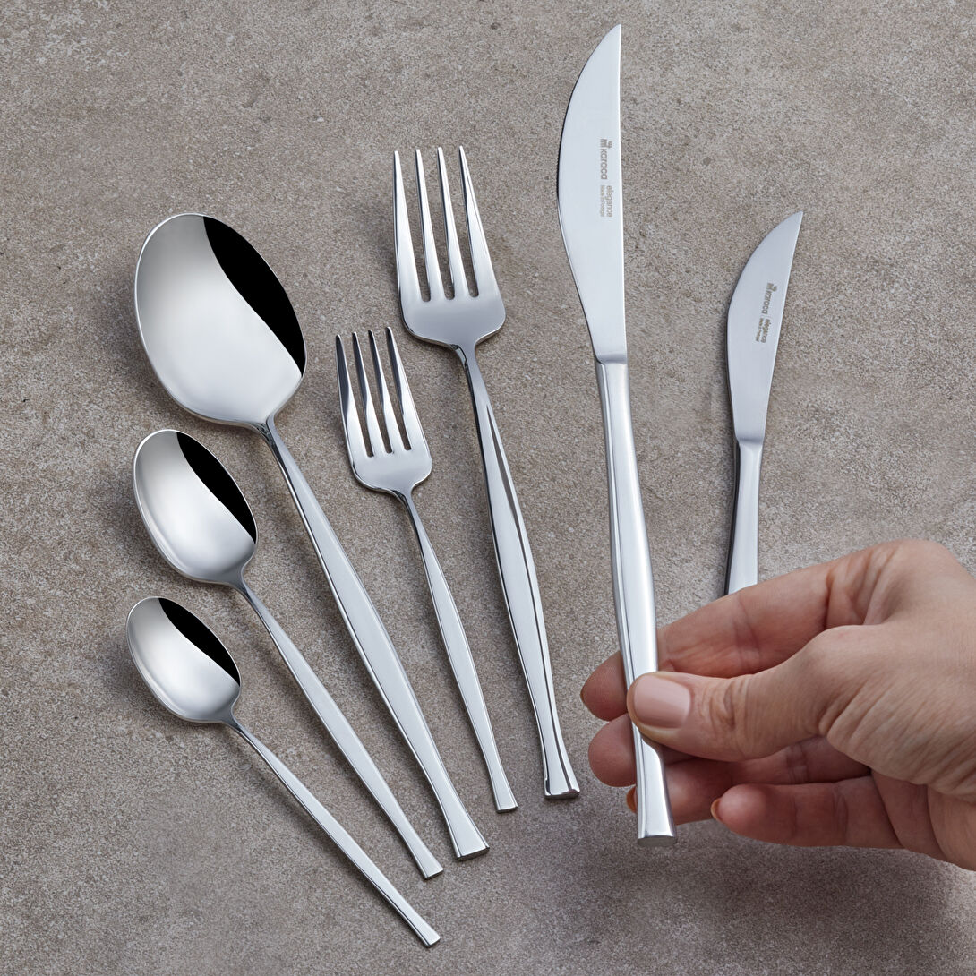 Karaca İstanbul 84 Parça 12 Kişilik Elegance Çatal Kaşık Bıçak Takımı ...