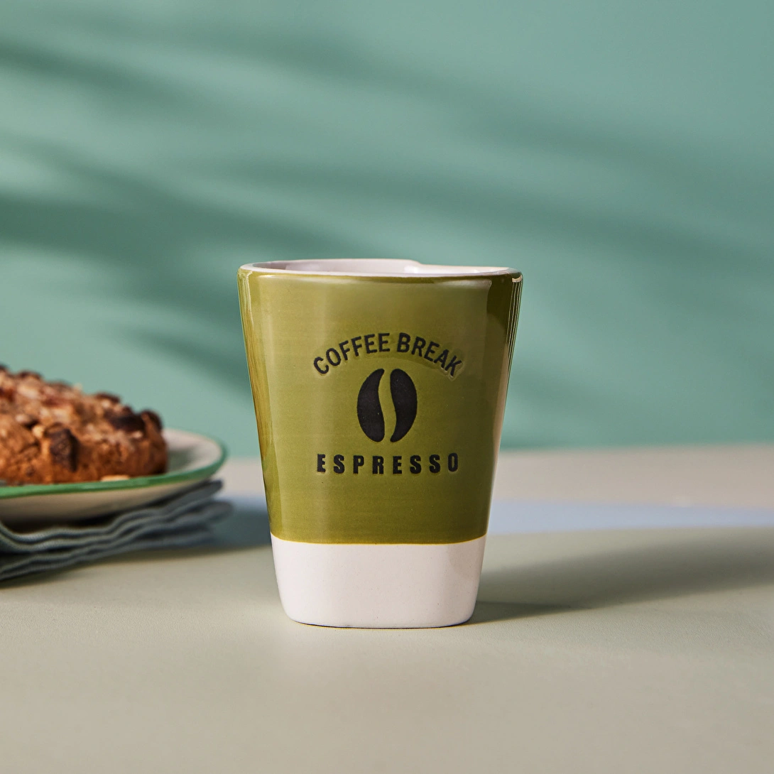 Karaca Coffe Break Yeşil Espresso Fincanı 80 ml | Karaca