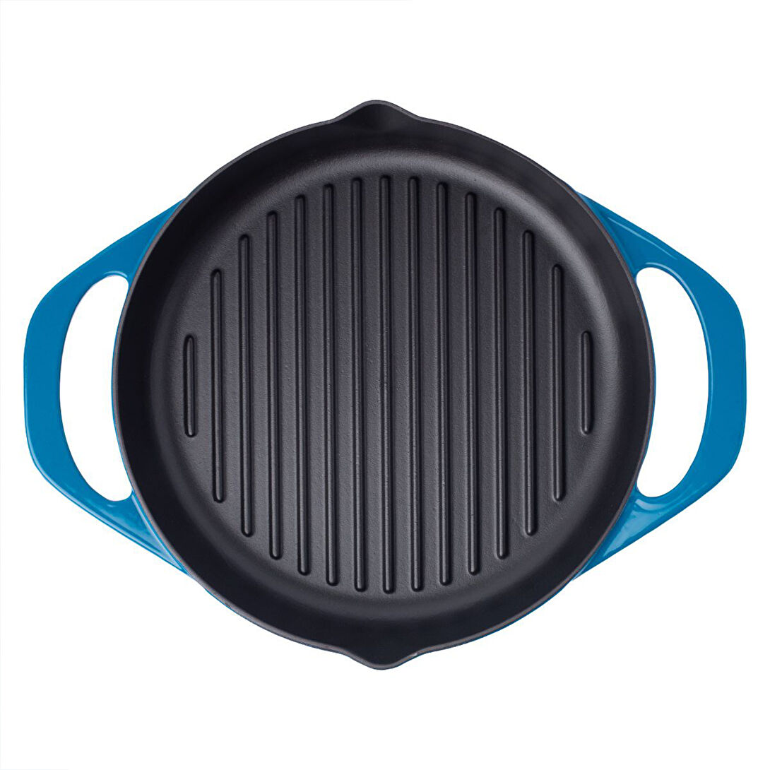 Pot Art Yuvarlak Izgara Tava Mavi 30 cm | Karaca