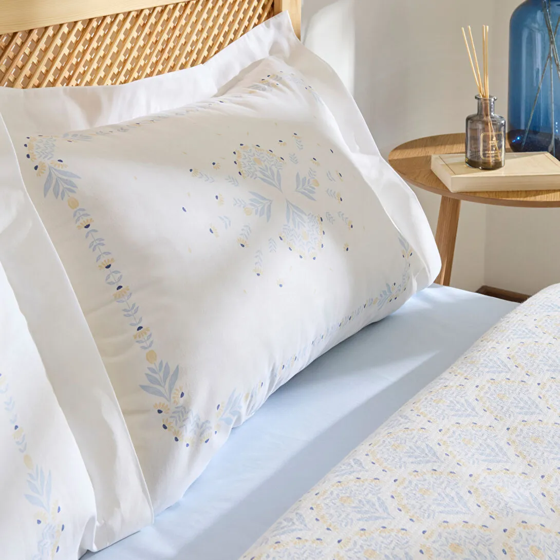 Kaşmir Home Daisy %100 Pamuk Çift Kişilik Pike Takımı Mavi | Karaca