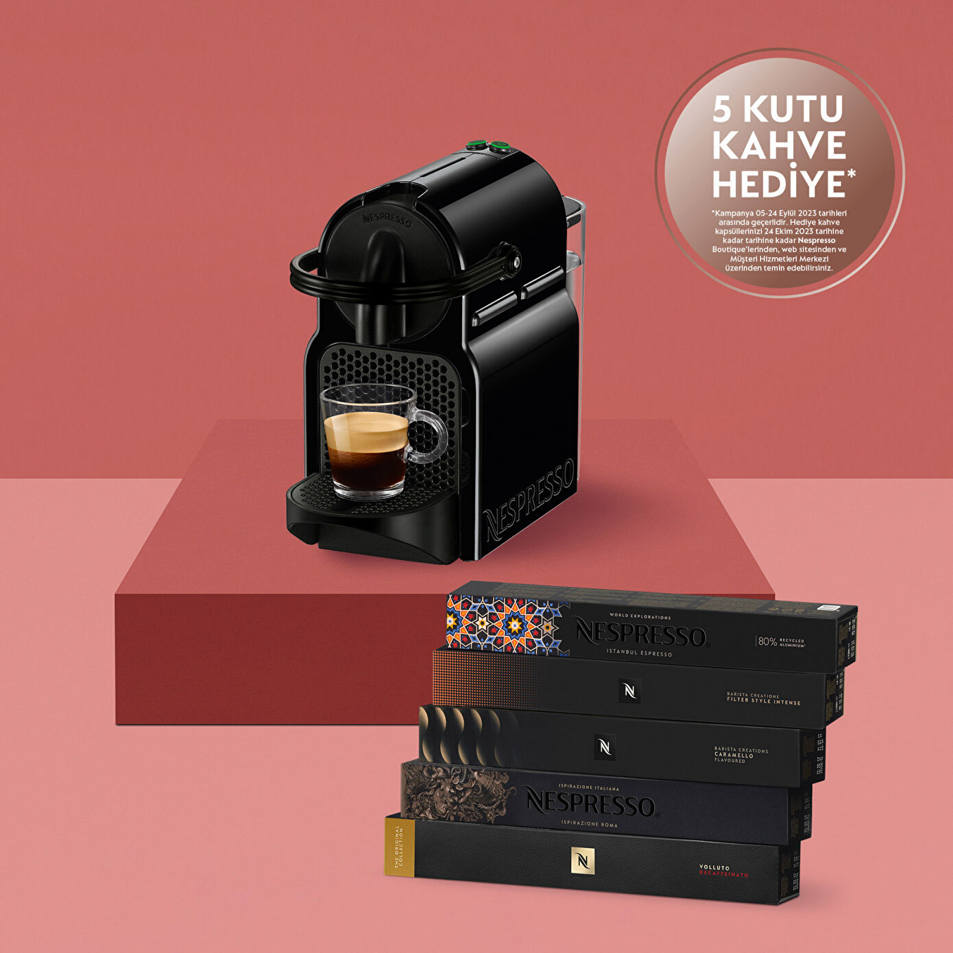 Nespresso Inissia D40 Black Karaca