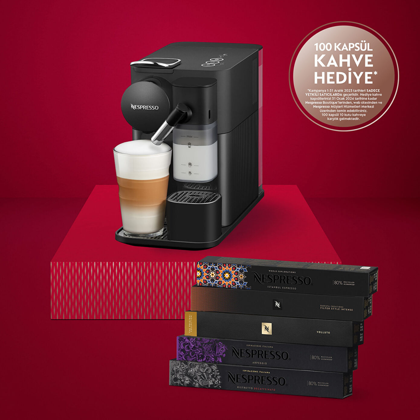 Nespresso F121 Latissima One Kahve Makinesi Siyah Karaca