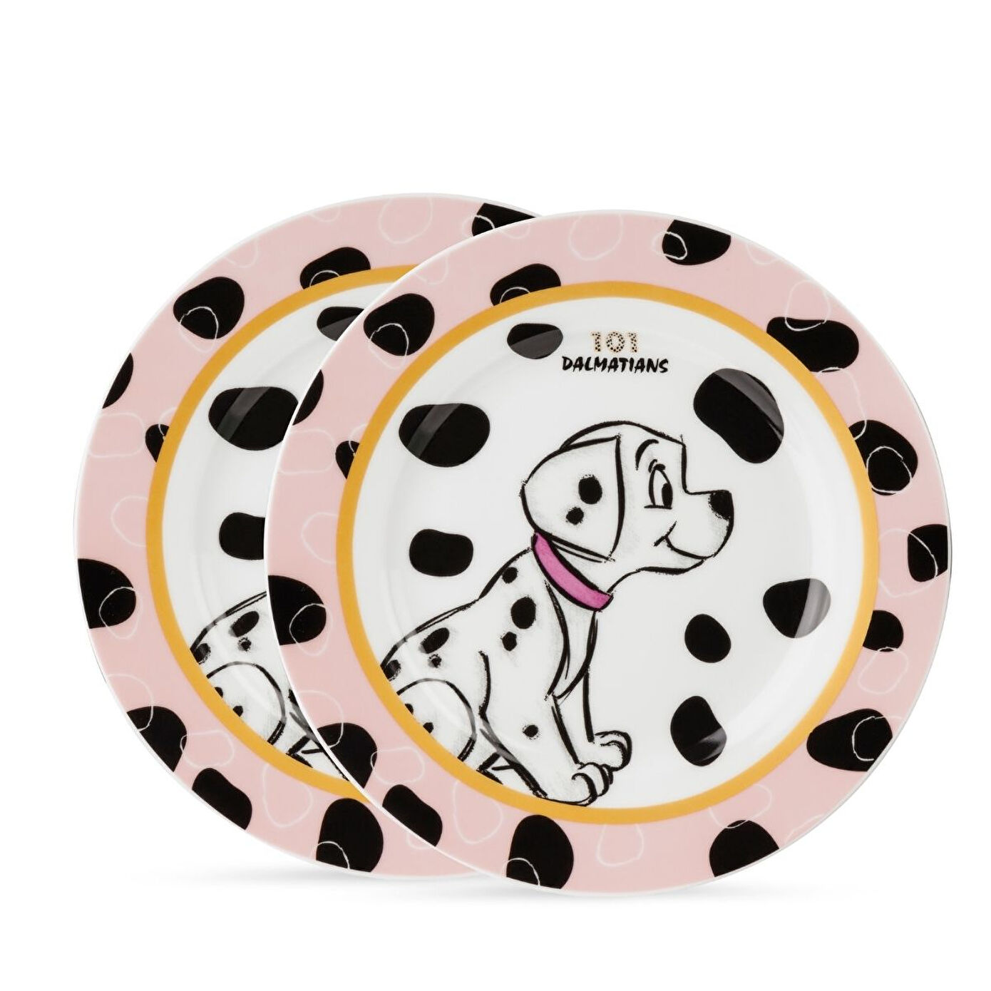 Egan Italy 101 Dalmaçyalı Pembe 2’li Tabak Karaca