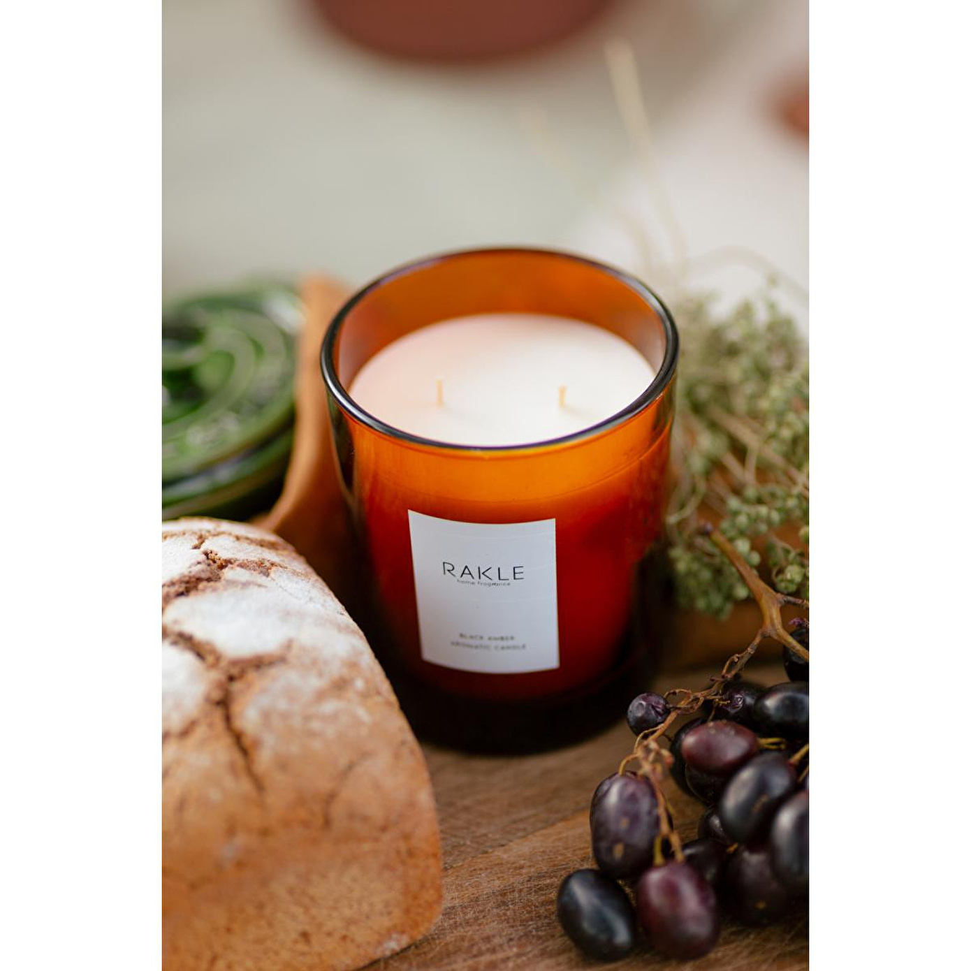 Rakle Basic Amber Kokulu Mum 350 Gr | Karaca