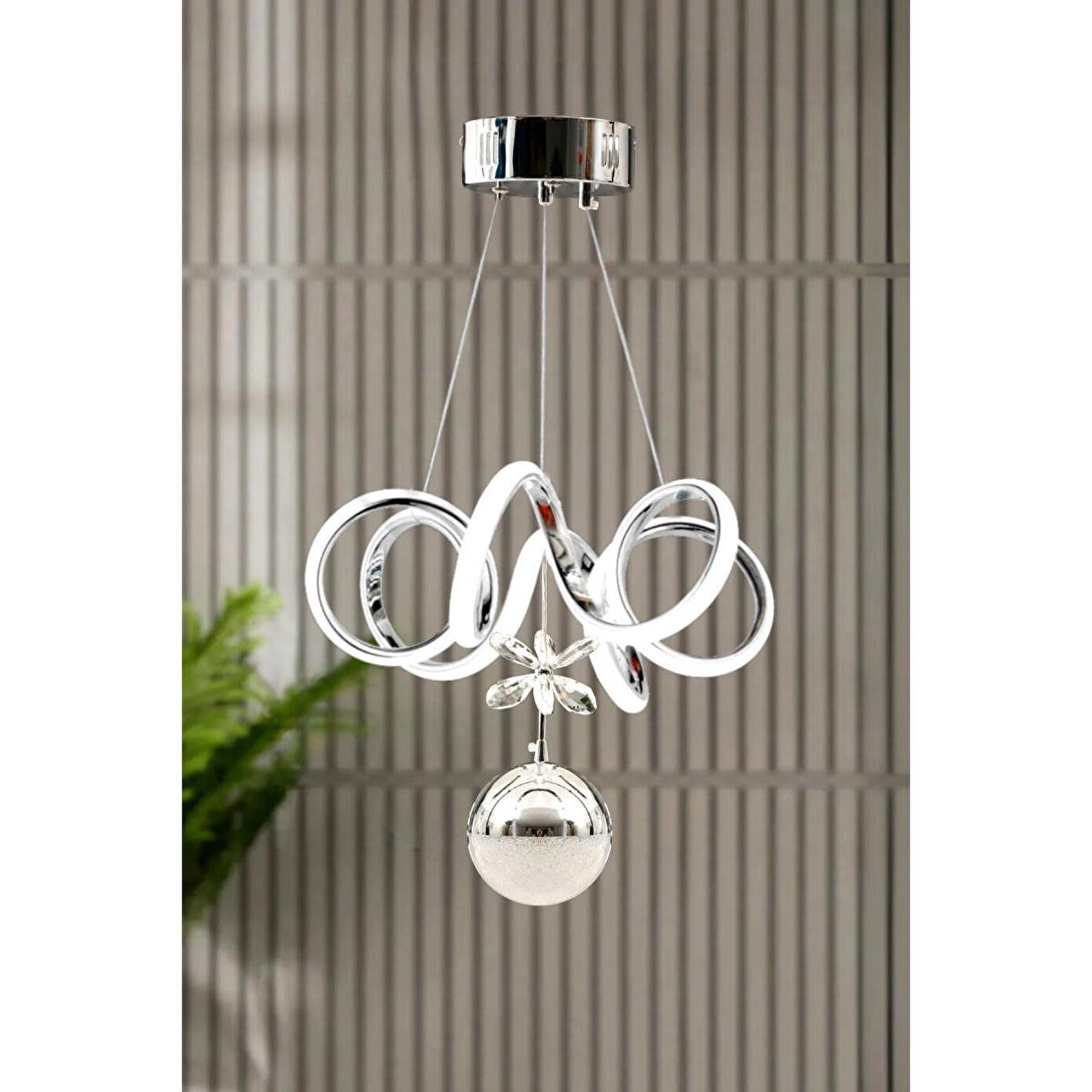 Luna Lighting Elda Model Krom Kaplama 3 Renk Metal Salon Mutfak Oturma ...