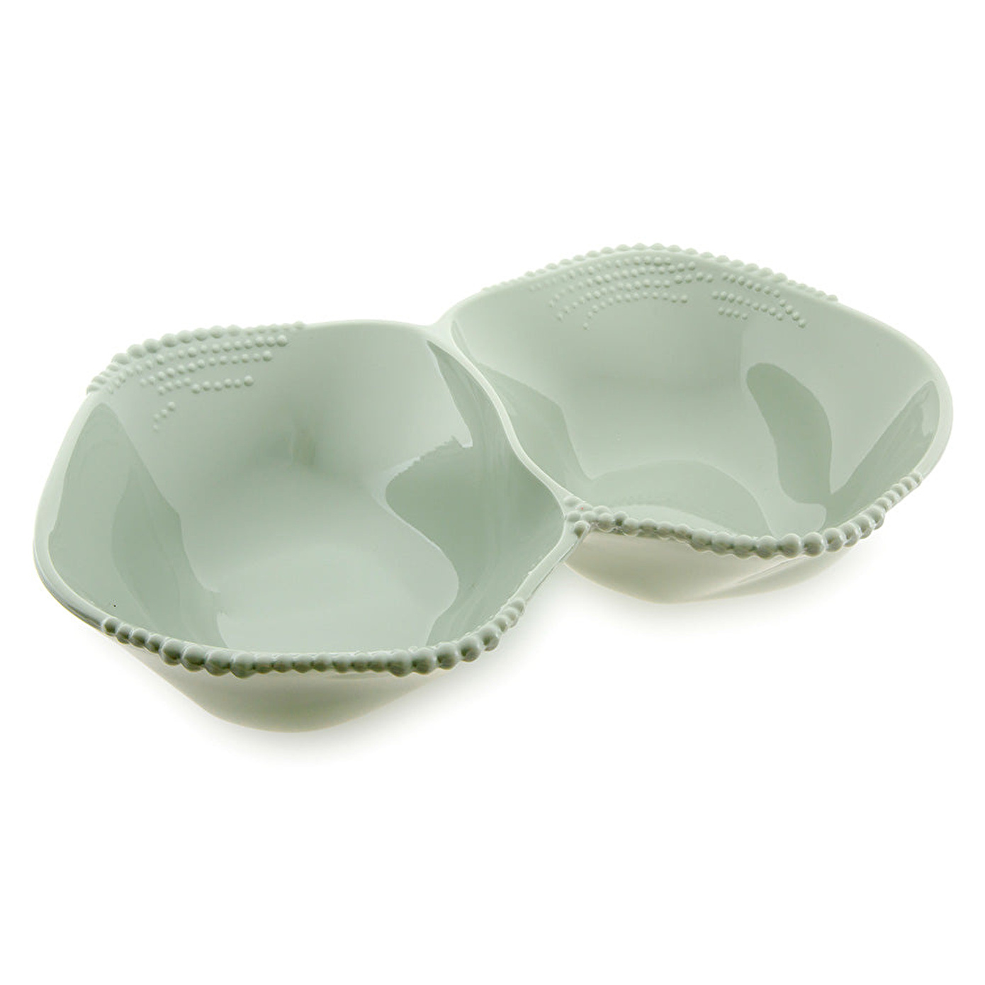 Jumbo Maris Melamin 2 Bölmeli Mint Yeşili Servis Kasesi 32.6x24.6x7.1 ...