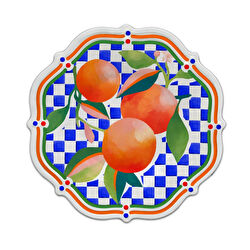 Baci Milano Dolce Vita Portakal 6'lı Pasta Tabağı 22 cm Melamin | Karaca