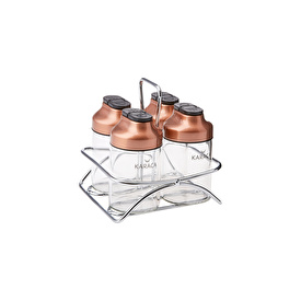 Karaca Dimple Cooper 5 Parça Cam Baharat Seti Cookplus.com - Harikalar ...