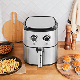 Karaca Multifry Inox Double Pan 5,5 Litre XL Cookplus