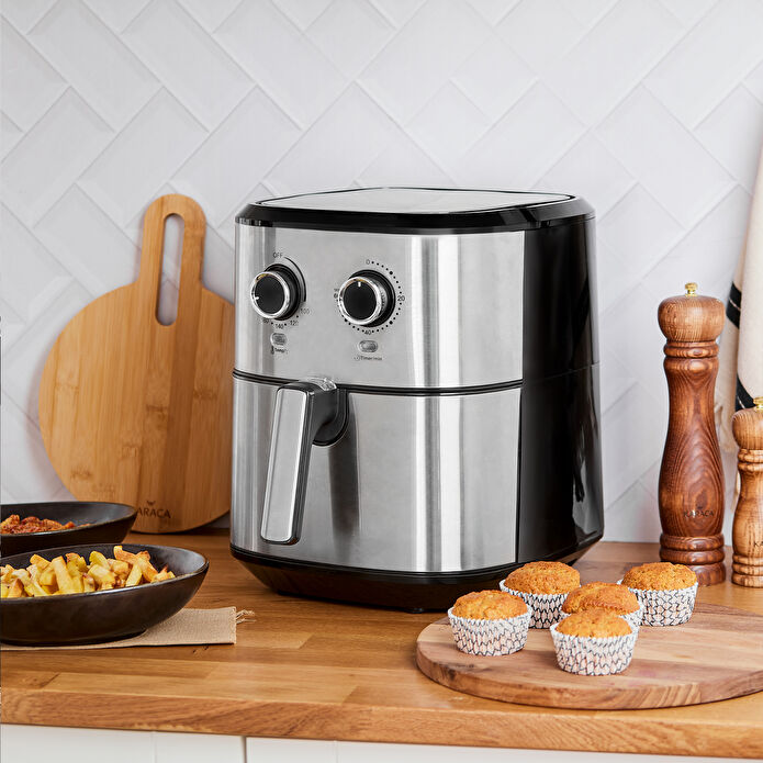 Karaca Multifry Inox Double Pan 5,5 Litre XL Karaca